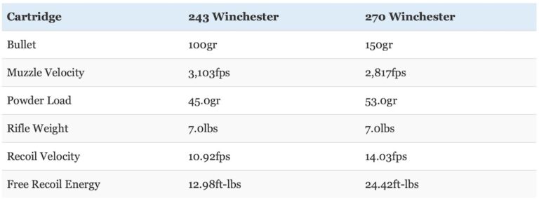 243 vs 270 Review & Comparison