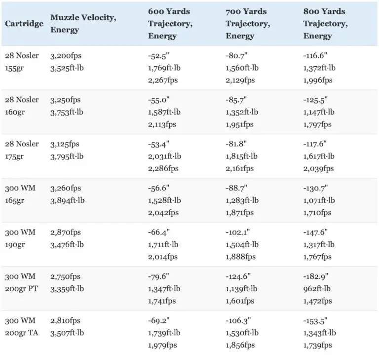 28 Nosler vs 300 Win Mag Review & Comparison