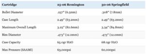 25-06 vs 30-06 Springfield Review & Comparison
